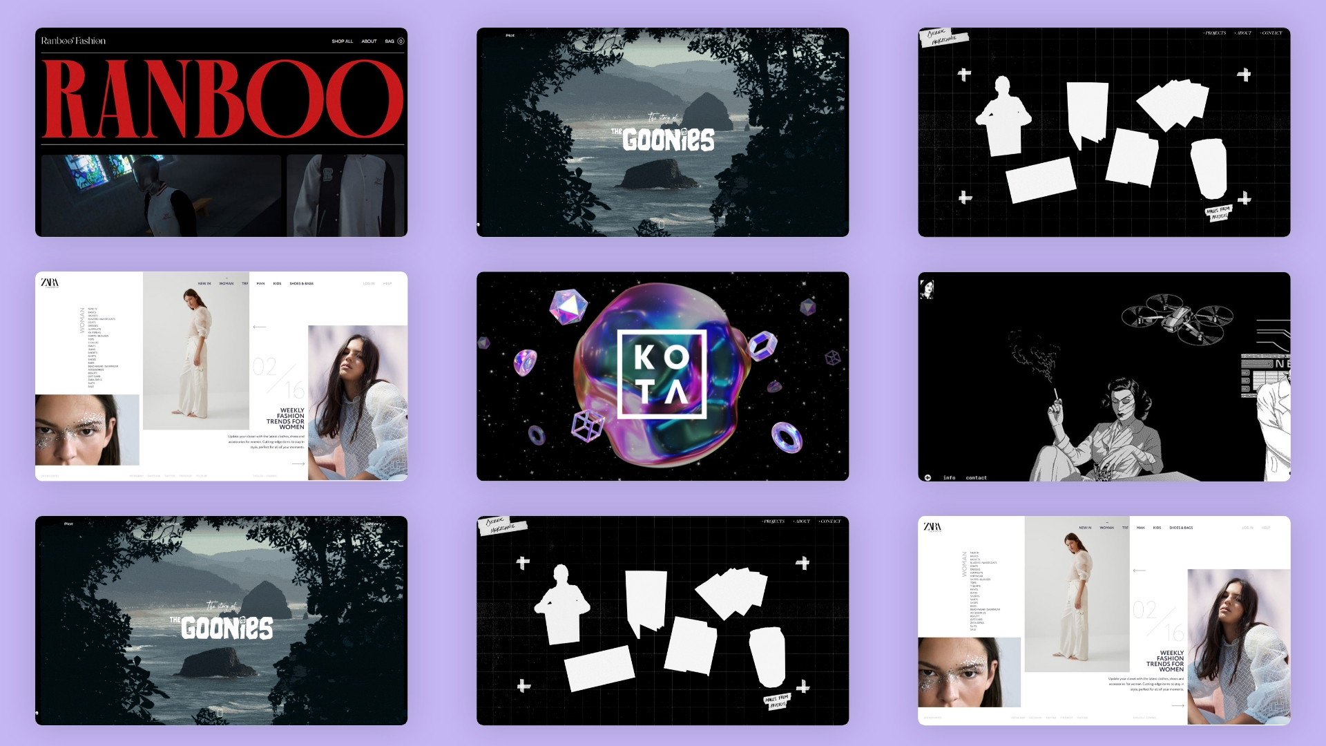 Rebelling against the grid: unconventional layouts in web design - KOTA